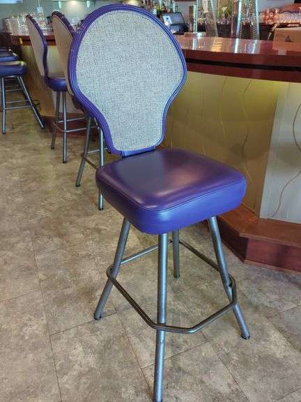 Iconic bar stools from the establishment. 30"seat height. All freshly ...