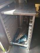 Mobile pan rack, commercial stainless steel. - Bid-Assets Online Auctions