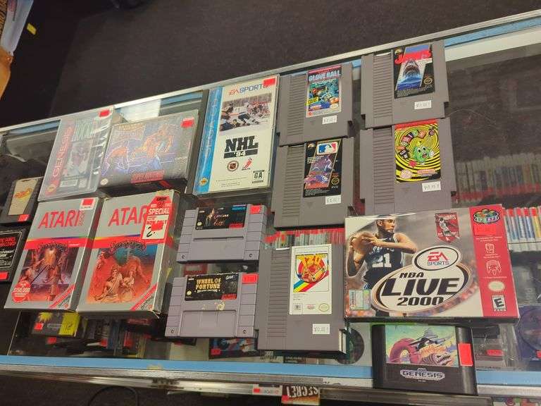 Grouping of Nintendo, super Nintendo, Atari, 2600, Sega Genesis, and ...