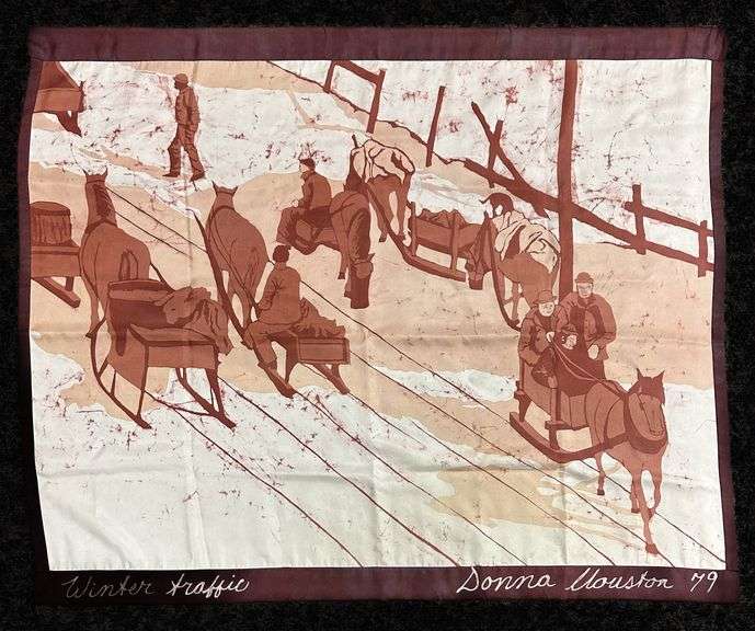 'Winter Traffic' by Donna Clouston - Bartlett Auctions Inc.