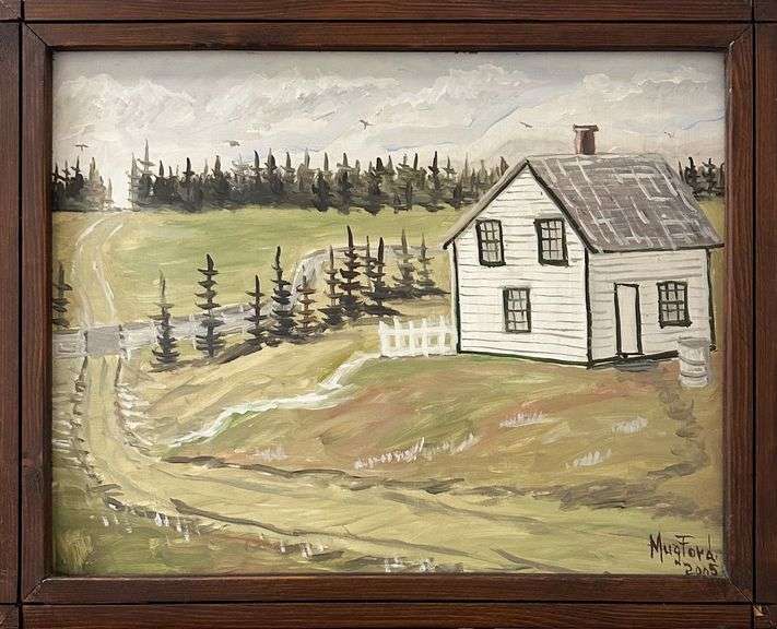 'Old House on a Hill' by David Mugford - Bartlett Auctions Inc.