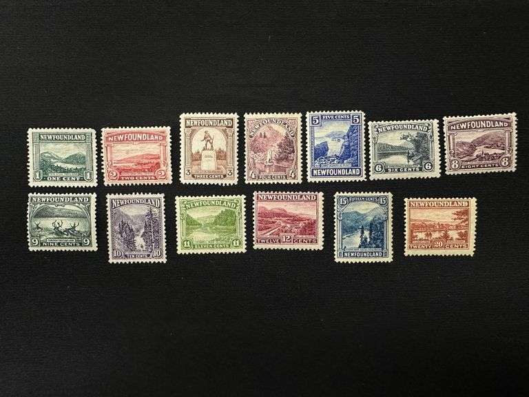 1923-1924 Newfoundland Pictorial Issue Set (Mint) - Bartlett Auctions Inc. 1923-1924 Newfoundland Pictorial Issue Set (Mint) - Bartlett Auctions Inc.