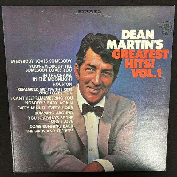 Dean Martin's Greatest Hits! Vol. 1 - Dean Martin - Bartlett Auctions Inc.