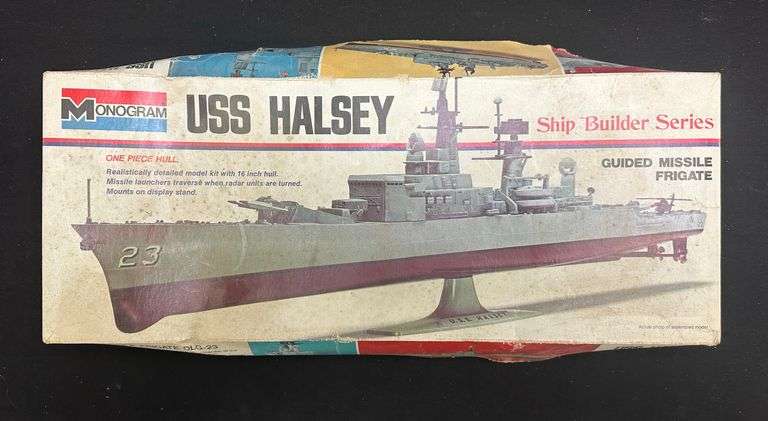 “USS Halsey” Ship Model Kit - Bartlett Auctions Inc.