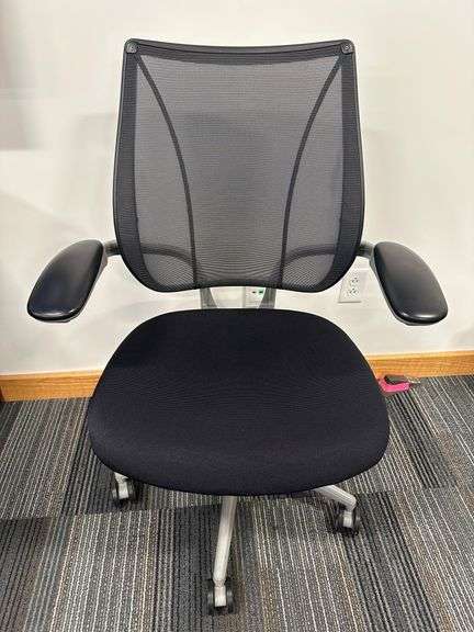 Two (2) Boardroom Chairs (fabric seat) - Bartlett Auctions Inc.