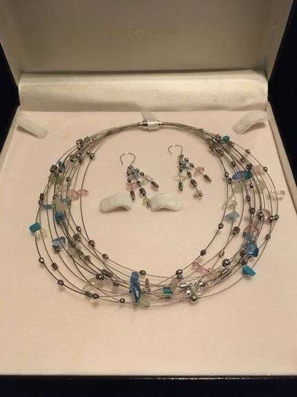 Fifth Ave Collection Necklace & Earrings - Bartlett Auctions Inc.