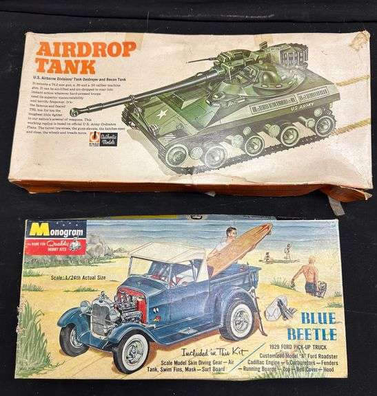 Army Tank and Blue Beetle Models - Bartlett Auctions Inc.