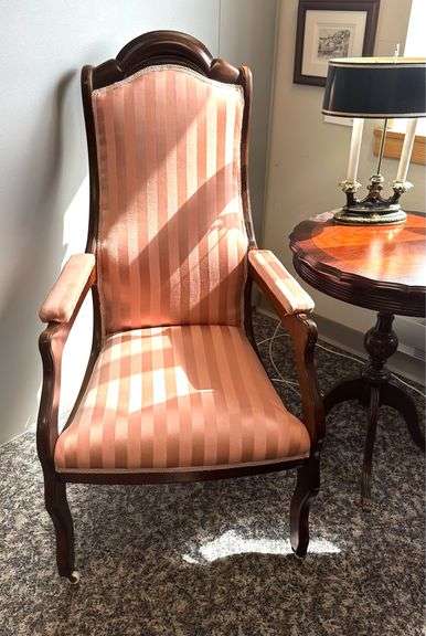 Vintage Louis Philippe Style Armchair - Bartlett Auctions Inc.