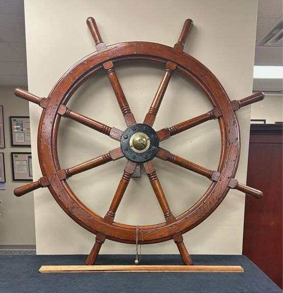 Authentic Ship's Wheel - Bartlett Auctions Inc.