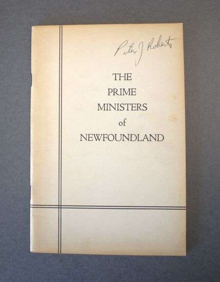 The Prime Ministers of Newfoundland by Harrington, Michael - Bartlett ...