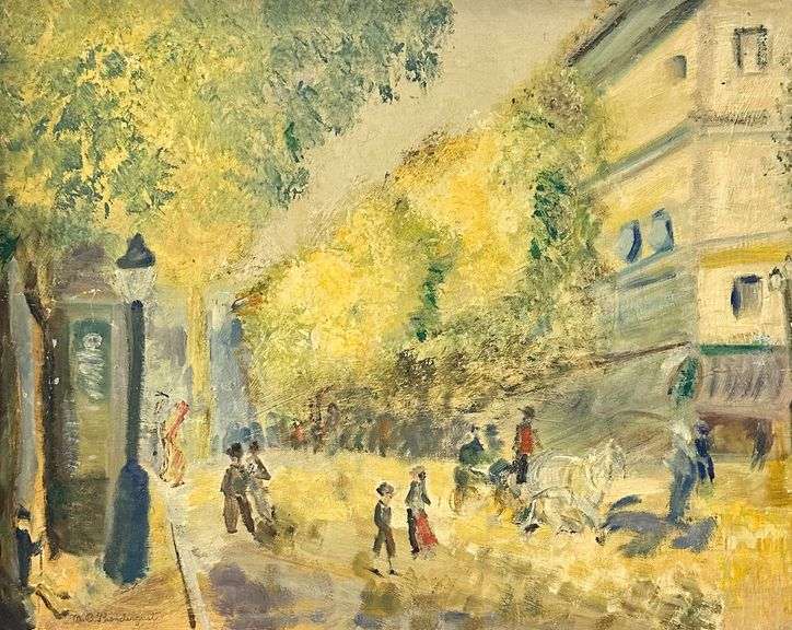 Untitled Street Scene attributed to Maurice Prendergast (1858-1924 ...