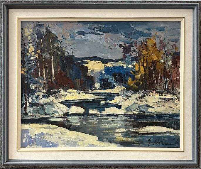 Untitled Lanscape by Geza Gordon Marich (1913-1985) - Bartlett Auctions ...