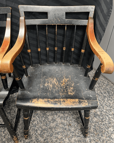 Authentic Harvard University Captain's Chair - Bartlett Auctions Inc.