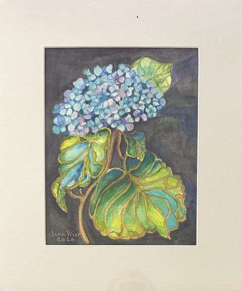'Hydrangea Blossom' by Jane Prior (1940-) - Bartlett Auctions Inc.