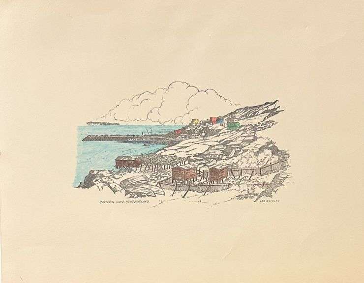 'Portugal Cove, Nfld' by Les Gourley - Bartlett Auctions Inc.