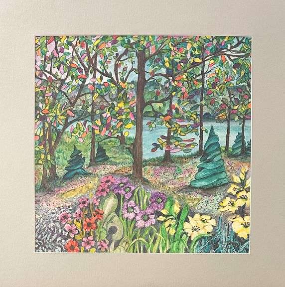 'Landscape Drawing' by Jane Prior (1940-) - Bartlett Auctions Inc.