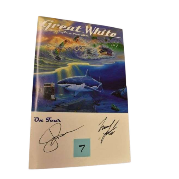 Autographed Great White Poster 18x12 - Bartkus Auctioneers