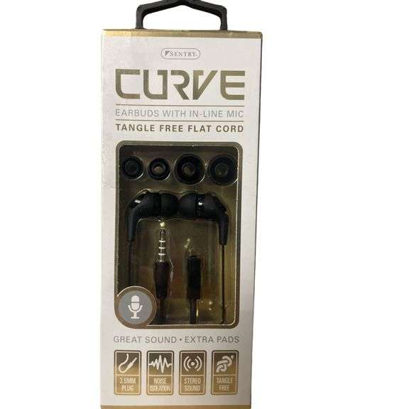 Sentry- Curve Earbuds with MIC - Bartkus Auctioneers