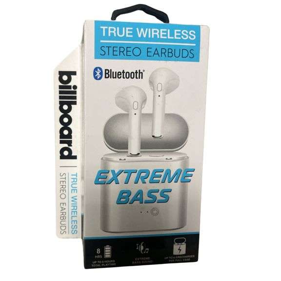 Billboard True Wireless Bluetooth Extreme Bass Earbuds with Charging ...