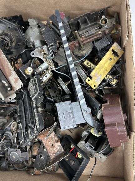 Misc Lot Train Parts: Locomotive Wheels Gears MARX Lionel Delta-Larm ...