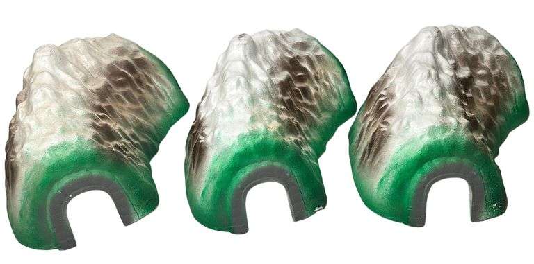 3 Large Styrofoam Mountain Tunnel Scenery - Bartkus Auctioneers