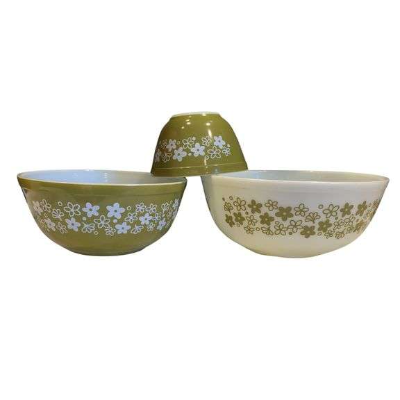 Vintage Pyrex Corning 20+ Corning Crazy Daisy Spring Blossom Nesting ...