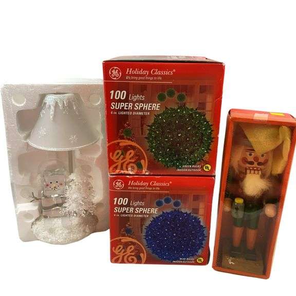 Vintage Christmas New Lot Super Sphere Light Balls Enesco Nutcracker ...