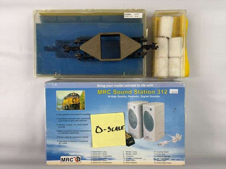 O27 MRC Sound Station 312 Speakers + #o-1 Rail Cleaner Car - Bartkus ...