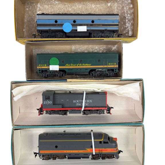 HO LOT SP 2150 Milwaukee 2376 Engines Passenger Freight Cars B&) 6011B ...