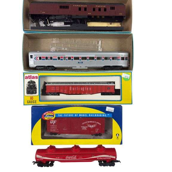 HO LOT 5 Train Cars Passenger Freight Coca-Cola Tanker Coke - Bartkus ...