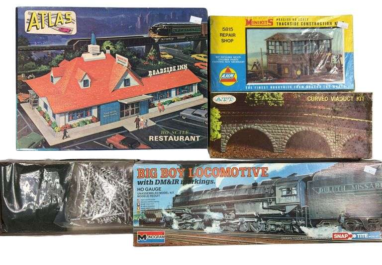 HO LOT Scenery Buildings ATLAS AHM Monogram Big Boy Locomotive ...
