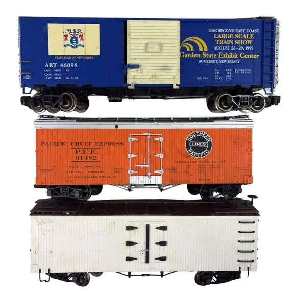 G LOT 3 Train Cars Box Southern Lines New Jersey - Bartkus Auctioneers