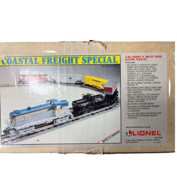 O27 Lionel Coastal Train Special Set 11719 Engine & Cars Only - Bartkus Auctioneers