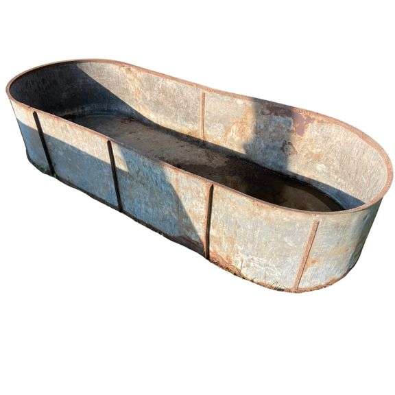 Galvanized Steel Watering Tank 10x4x2FT Deep Stored Indoors Garden ...