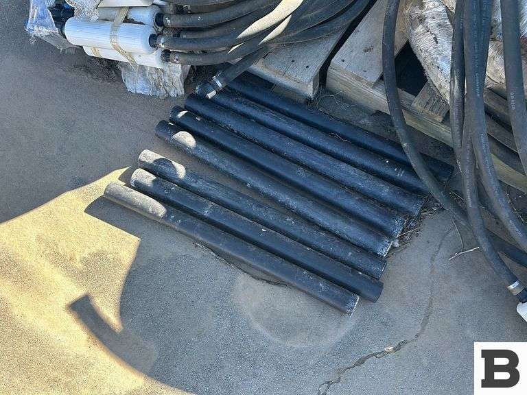 176 Pivot Drop Hoses with Weights, 8 Long Drop Weights - Booker Auction ...