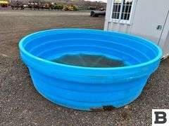 Behlen Flex Poly 9' Stock Tank - Damaged - Booker Auction Company