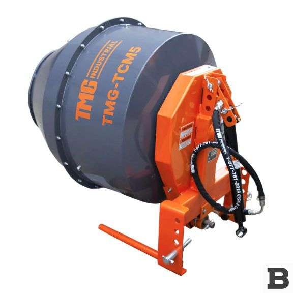 TMG-TCM5 3-Point Hitch 5CU-FT Cement Mixer - Booker Auction Company