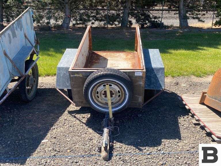32"x5' Single Axle Utility Cart - Booker Auction Company