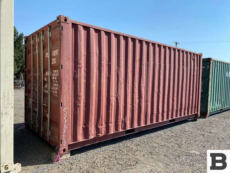 Used 20' Shipping Container - Booker Auction Company