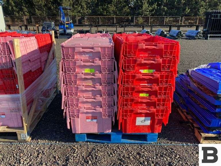 Used Plastic Storage Bins - Booker Auction Company