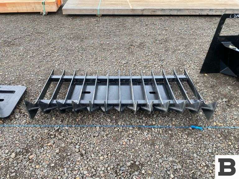 Kit Container 70" Skid Steer Root Rake - Booker Auction Company