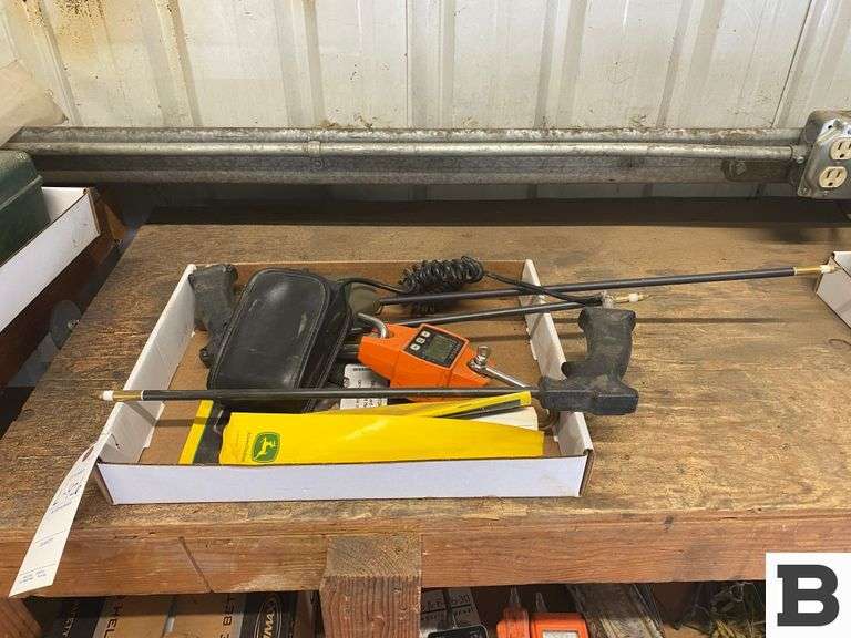 Crane Scale Hay Scale, John Deere Hay Moisture Tester - Booker Auction ...