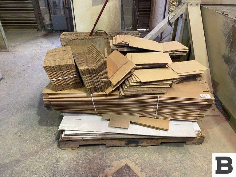 Uline 4x4x48 Cardboard Boxes - Booker Auction Company