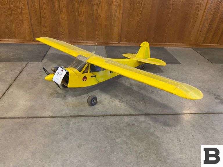 Piper Cub Model Airplane - Booker Auction Company
