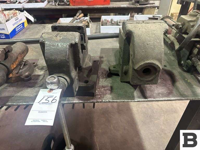 (2) Table Top Vice Grips - Booker Auction Company