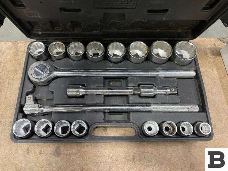 Pittsburg 3/4" Drive Jumbo Socket Set (20 Piece) - Booker Auction Company