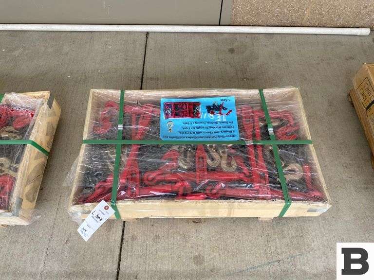 Heavy Duty Ratchet Load Binders and Chains Set - Booker Auction Company