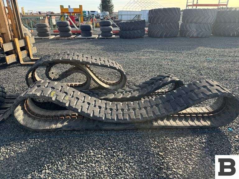 (2) 18" Rubber Tracks, (1) 16" Rubber Track - Booker Auction Company
