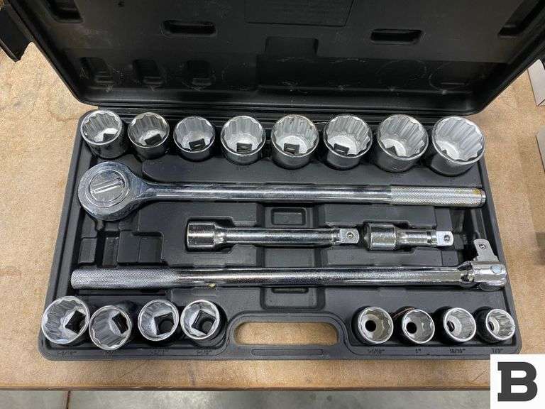 Pittsburg 3/4" Drive Jumbo Socket Set (20 Piece) - Booker Auction Company