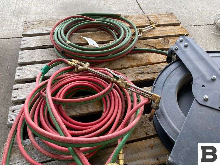 Torch Hoses and Cutting Tip, Torch Hose Reel - Booker Auction Company